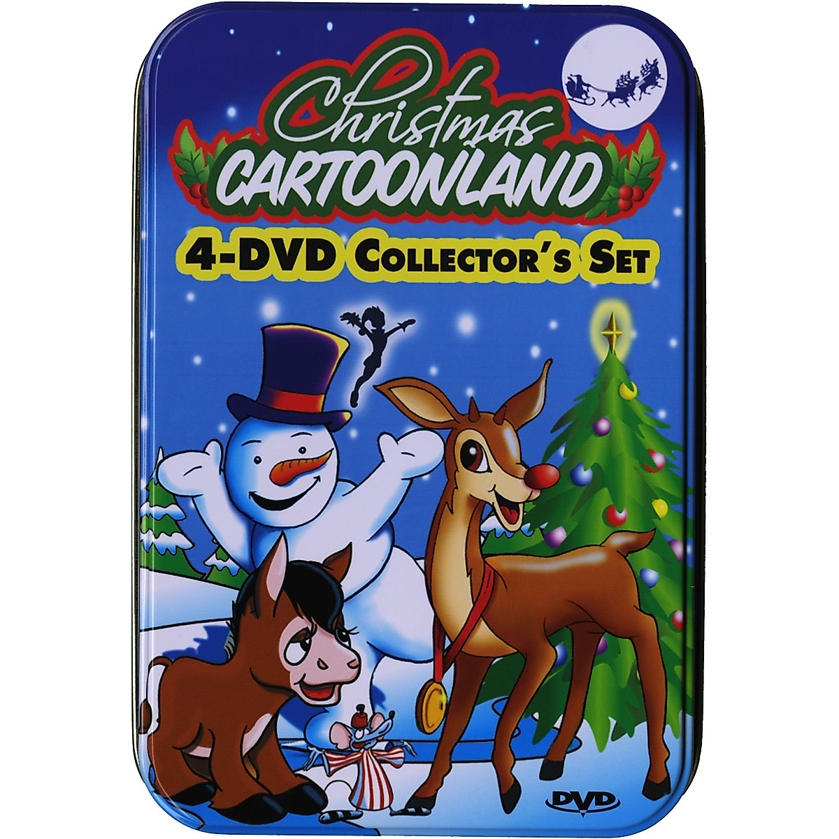 Christmas Cartoonland // Collector's Set Tin Can