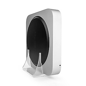 CaSZLUTION Desktop Stand for Apple Mac Mini, Acrylic Vertical Stands Holder Compatible with Apple MAC Mini 2010-2023 M1, M2, M2 Pro Chip, Clear