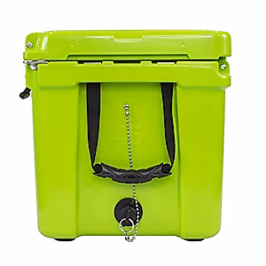 Frosted Frog Original Green 45 Quart Ice Chest Heavy Duty High Performance Roto-Molded Commercial Grade Insulated Cooler