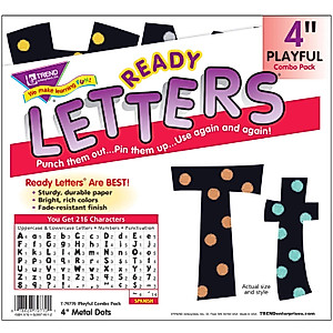 Metal Dots 4" Playful Combo Ready Letters®