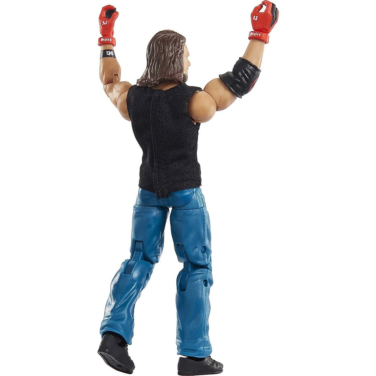 Mattel ​AJ Styles WrestleMania Elite Collection Action Figure with entrance shirt & Vince McMahon Build-A-Figure Pieces, 6-in / 15.24-cm Posable Collectible Gift for Fans Ages 8 Years Old & Up