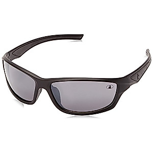 Ironman Men's Relentless Wrap Sunglasses, Matte Black, 63 mm