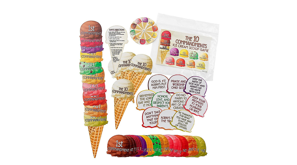 Ten Commandments Ice Cream Scoop Game for Family Fun