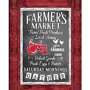 Farmall Tractor Fabric Bundle, Farmer's Market Collection, Fat Quarters and Large Panel