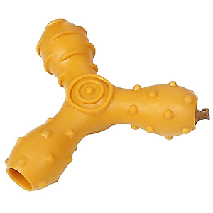 212 Main Tri-Chew Treat Dispensing & Chewing Interactive TPR Dog Toy Orange - One Size