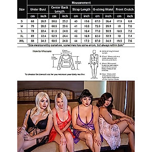 Avidlove Babydoll Lingerie for Women Bridal Lace Chemise Sexy Lingerie Dress Sheer Nightdress Black, M