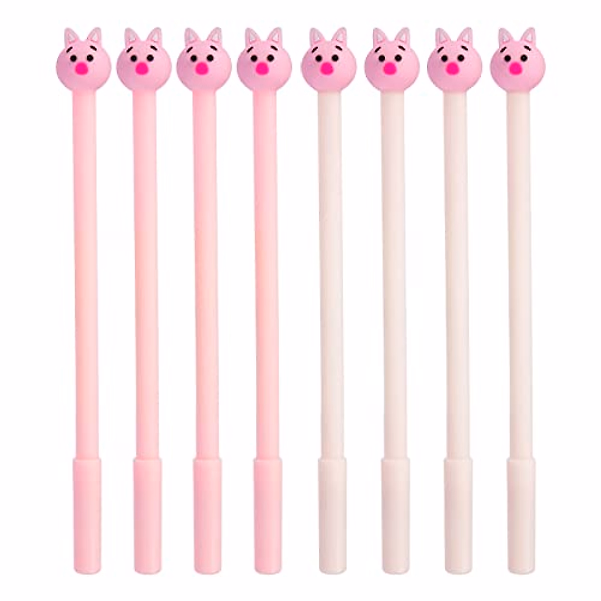 GOOTRADES 8 Pack Cute Pig Writing Gel Ink Pen for Office School Student,0.38 mm Tip
