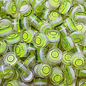 10Pcs Small Circular Bubble Level 10x6mm Mini Round Bullseye Spirit Levels Measuring Tools