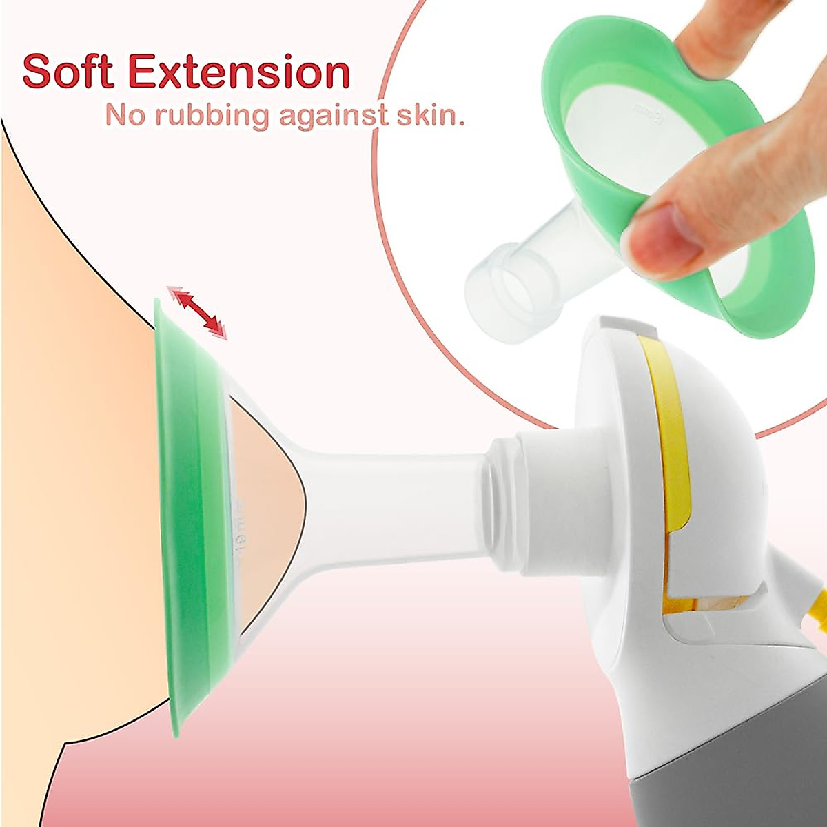 Nenesupply 19mm Flange Inserts and 24mm Flanges Compatible with Medela Breast Pump Parts Replacement 19mm Flange for Medela Work with Pump in Style Parts Symphony Swing Maxi Harmony Personalfit Flex