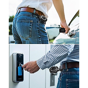 LIUGX 2 Pack Retractable Keychain, Heavy Duty Carabiner Key Chains, 10,000+ Rebound, Impact Resistance ID Badge Reels with 31.5” Wire Rope and Key Ring, Up to 8oz, Aluminum Ring, Carbon Fiber-Texture