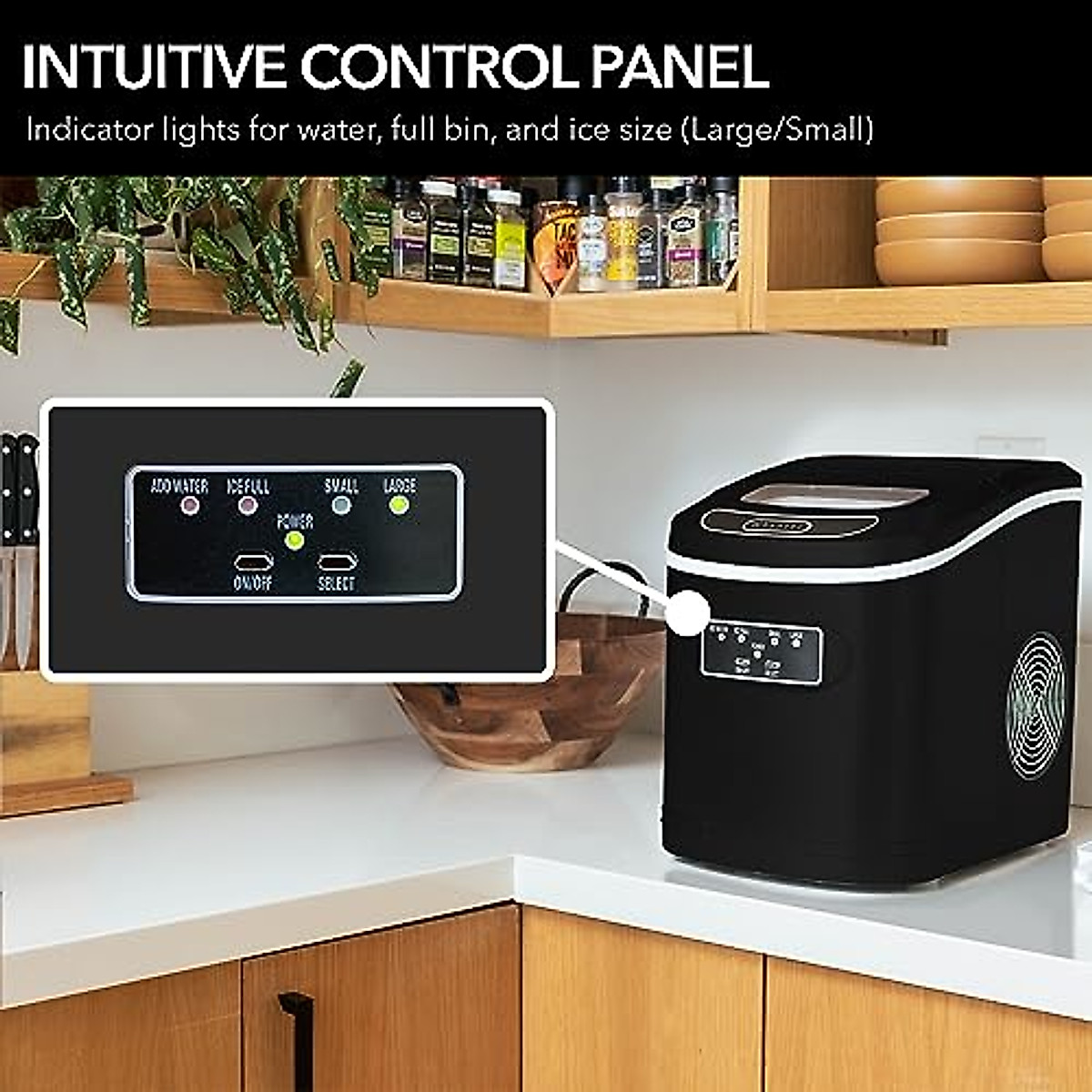 Whynter IMC-270MB Compact Portable 27 lb capacity-Black Ice Makers, One Size