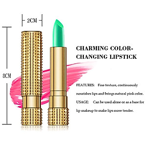 3 Packs Lipstick Set Magic Temperature Changing Colors Lip Gloss Moisturizing And Waterproof Long Lasting Lip Balm