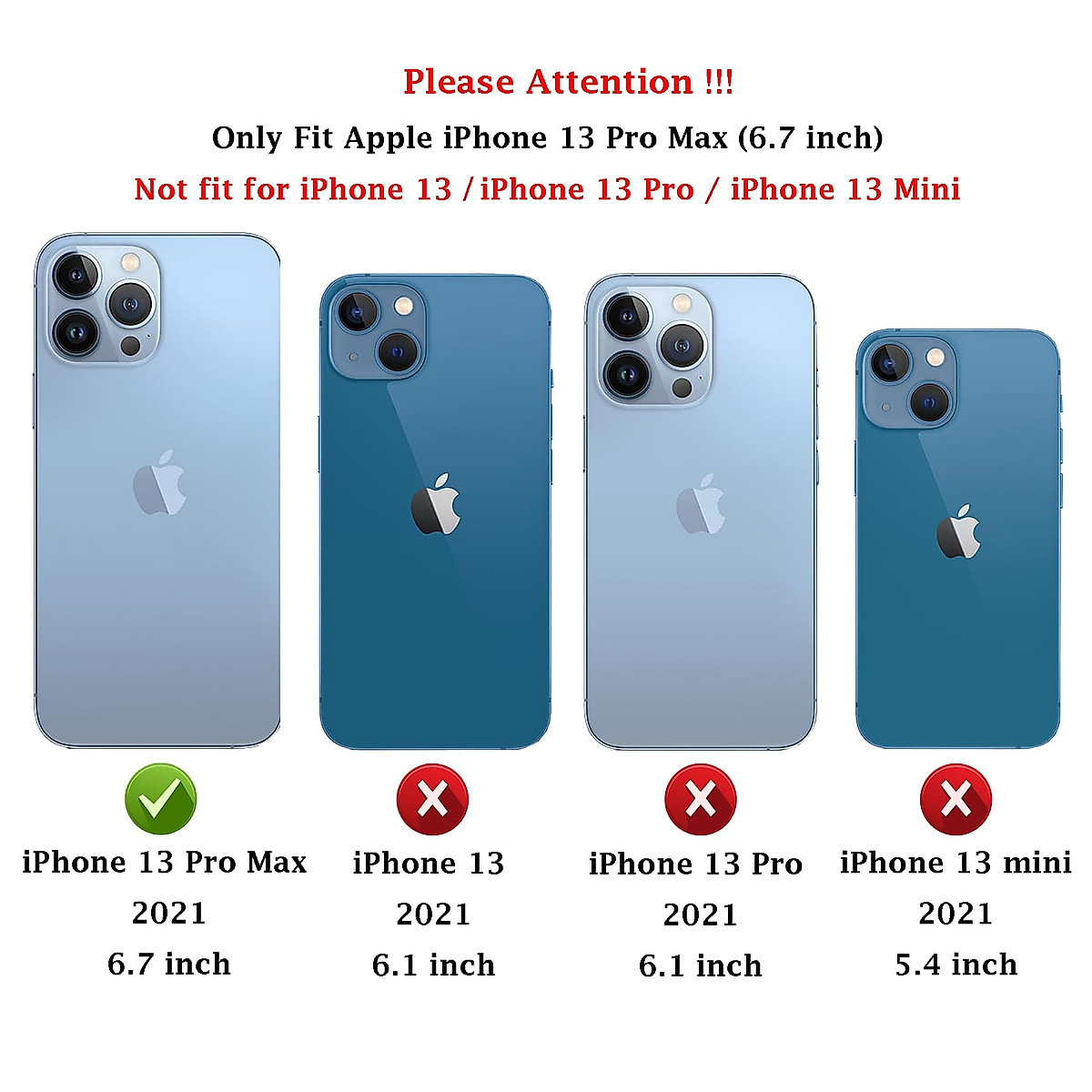 for iPhone 13 Pro Max Case with Camera Lens Cover HD Screen Protector, Military Grade Drop Protection Magnetic Ring Holder Kickstand Protective Phone Case for Apple iPhone 13 Pro Max 6.7 inch (Navy)