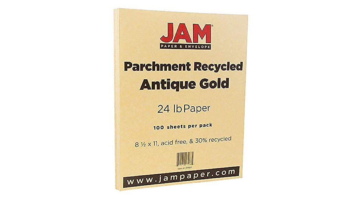 Buy JAM Paper Antique Gold Parchment - 100 Sheets