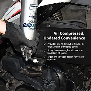 FIRSTINFO A1638 Patented Max. Pressure 140psi / 620ml Thickened Aluminum Canister Refillable High Pressure Aerosol Spray Can/Pneumatic Compressed Air Sprayer