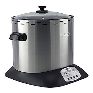 NESCO ITR-01 Digital Infrared Upright Turkey Roaster, Oil Free, 1420 Watts, Silver