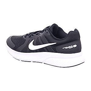 NIKE Men's Run Swift 2 Shoe, Black White Dk Smoke Grey, 9