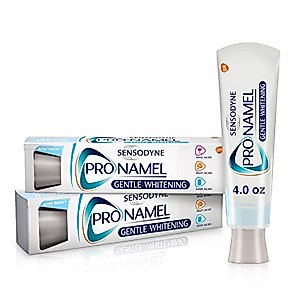 Sensodyne Pronamel Gentle Teeth Whitening Enamel Toothpaste for Sensitive Teeth, to Reharden and Strengthen Enamel - 4 Ounces (Pack of 2)