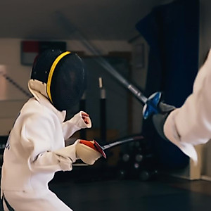 Liontouch - Sports Fencing Foil, Red | for Boys & Girls Aged 3+ Years | Foam Toy for Kids in Realistic Design | Safe and Playful Introduction & Practice Weapon for Young Fencers & Children