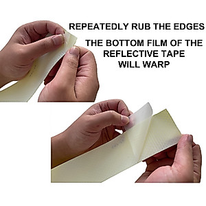 BERTAPES Yellow Reflective Tape,DOT-C2 Outdoor Safety Tape,High Viscosity, Waterproof, Fade Resistant,Durable,Reflector Conspicuity,Weather and Moisture Resistant,2 in × 20 FT