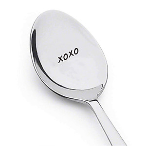 Xoxo Spoon - Coffee Spoon OR tea spoon - Engraved Flatware Spoon - Spoon Gift#SP_080