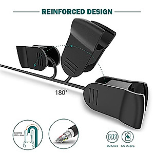 TUSITA [2-Pack Charger Clip Compatible with Halo View - USB Charging Cable 3.3ft 100cm - Fitness Tracker Accessories
