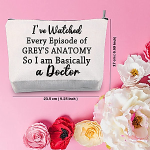 TSOTMO Inspired Gift Funny Doctor Canvas Tote Bag TV Show Gift I've Watched Every Episode of So I am Basically a Doctor Canvas Tote Bag(a Doctor canvas)