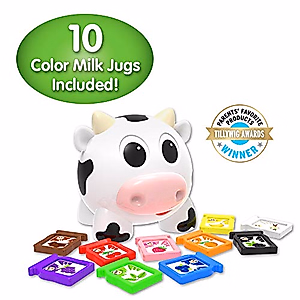 The Learning Journey Learn With Me - Color Cow - Color & Flavors Teaching Toddler Toys & Gifts for Boys & Girls Ages 2 Years and Up - Preschool Learning Toy