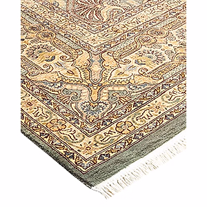 Solo Rugs Mogul One-of-a-Kind Traditional Hand Made Hand Knotted Gray Area Rug 8 x 10