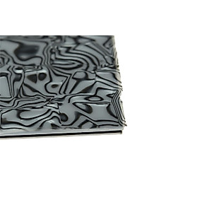 Dopro Uncut 11"x17" DIY Blank Guitar Bass Pickguard Material Sheet Scratch Plate Material Sheet 29x43cm Black/White Shell (Cut Your Own Pickguard)