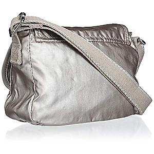 Kipling Sabian Mini Crossbody Bag-Small Cross Body Purse, Metallic Glow, 7.75"L x 5.75"H x 3.5"D