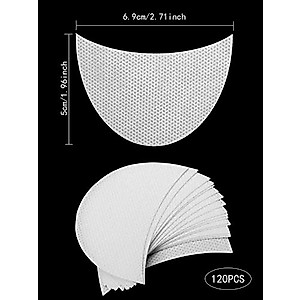 Kalolary 120 Pcs Eye Shadow Shields, Eyeshadow Pads Stencils Lint Free Under Eye Pads Eyeshadow Patches For Eyelash Extensions/Lip Makeup