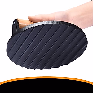 MOUNTAIN GRILLERS Cast Iron Grill Press Weight - with Wooden Handle - Cast Iron Press for Meat, Hamburger Patty, Smash Burger, Bacon, Steak