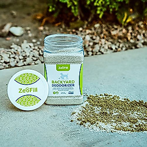 Zeofill Backyard Deodorizer – Eliminates Pet Urine Odors on Potty Patches, Artificial Turf, Grass, Lawns, Patios, Concrete & Playgrounds | Dog, Cat Litter Box Odor Eliminator & Freshener | 8 lbs.