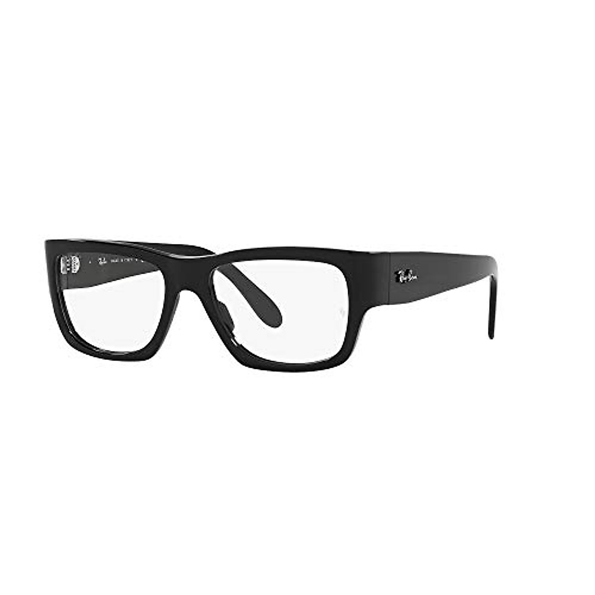 Ray-Ban RX5487 Nomad Wayfarer Square Prescription Eyeglass Frames, Black/Demo Lens, 54 mm