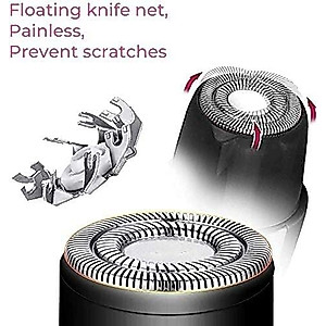 QINERSAW 4 in 1 Ear and Nose Hair Trimmer for Men & Women, Electric Professional Eyebrow Trimmer, Waterproof Painless Facial Hair Remover, USB Rechargeable, Black