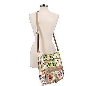 MultiSac Flare Womens Crossbody Bag Shoulder Purse, Mellow Floral