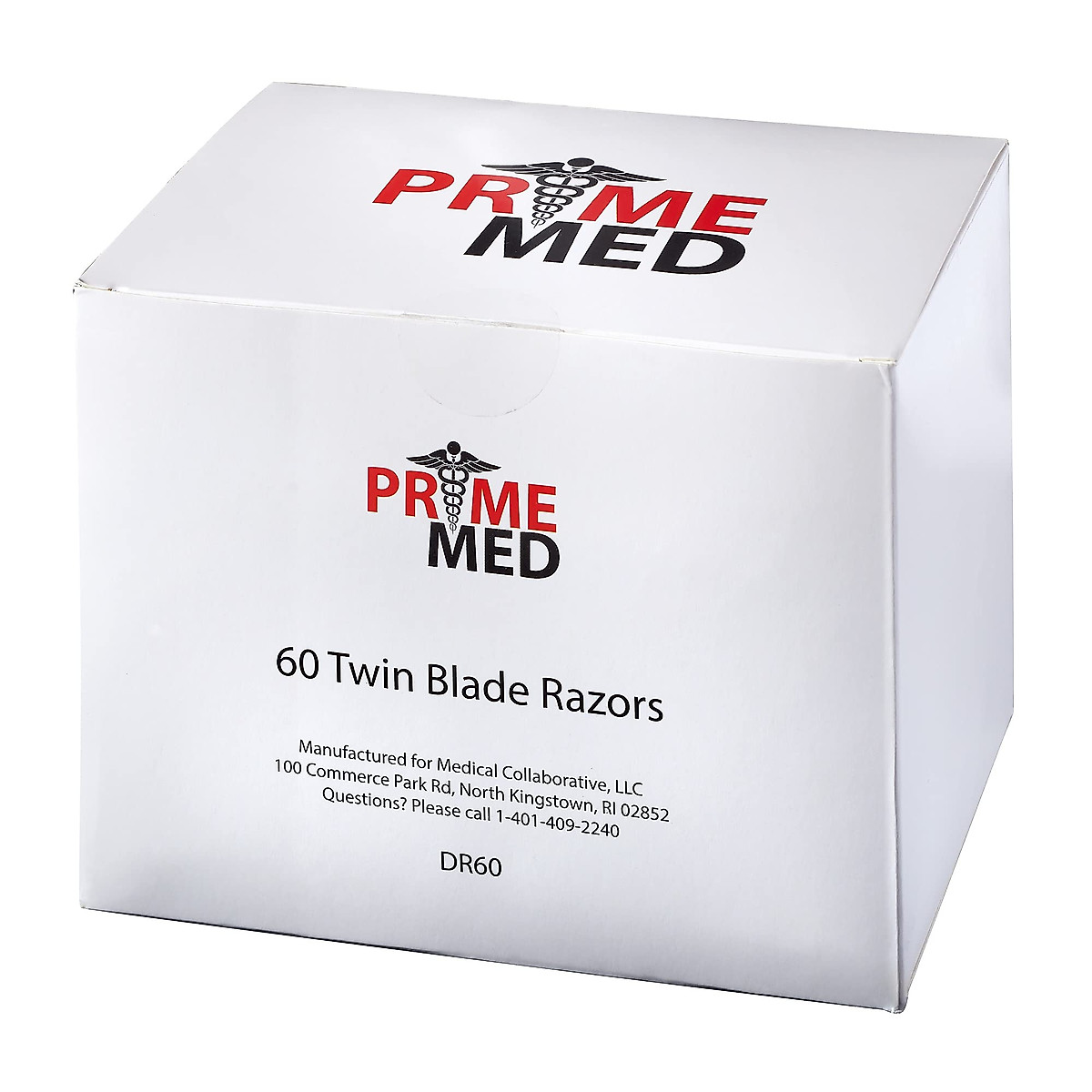 Deluxe Disposable Twin Blade Razors PrimeMed (60 Count)