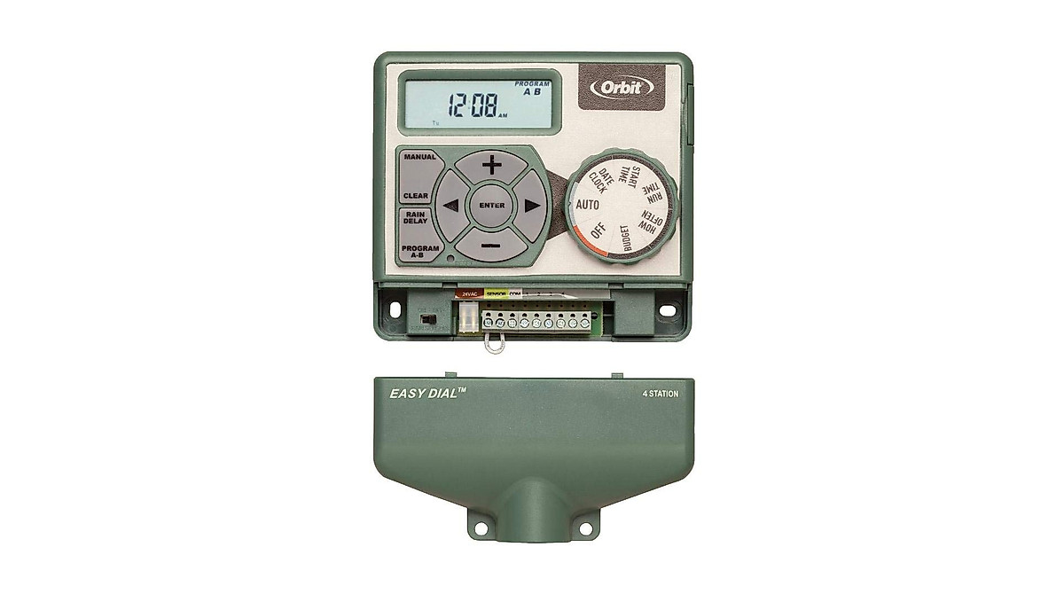 Orbit Sprinkler System 4-Station Indoor Timer | Easy Programming & LCD ...