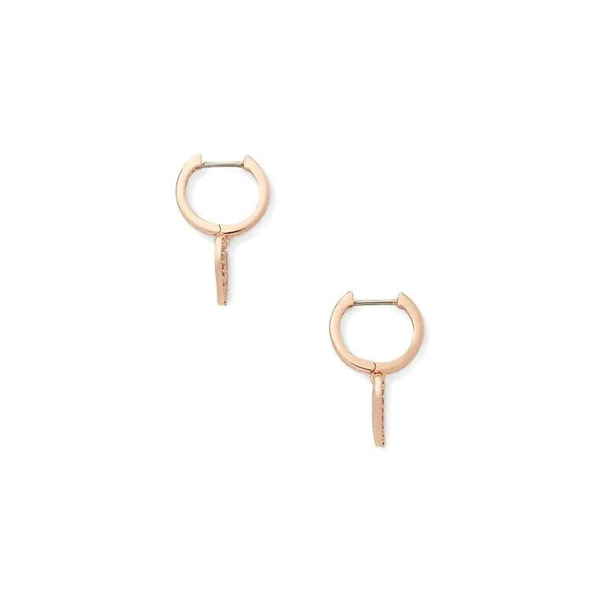 Kate Spade New York Yours Truly Pave Heart Drop Earrings, rose gold, Medium