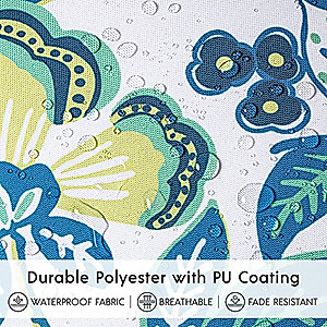 Phantoscope Pack of 2 Outdoor Indoor Throw Pillow Covers Decorative Waterproof Outdoor Pillows Patio Pillows Cushion Case for Couch Tent Park, Off White 18 x 18 Inches