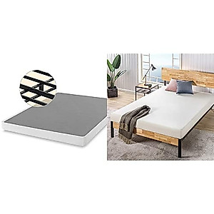 Zinus 5 Inch Metal Smart Box Spring 6 Inch Ultima Memory Foam Mattress (Full)