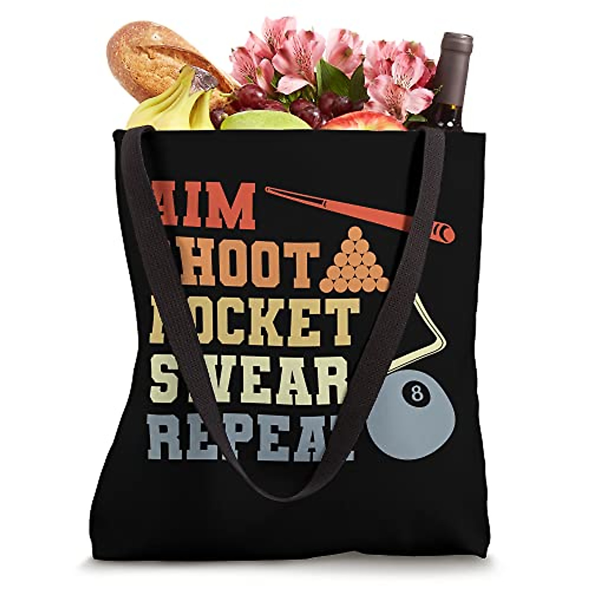Billiard Daily Routine Cue Sport Design For Billiard Player Tote Bag