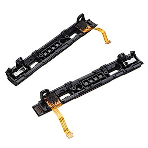 Left Right Slide Rail Replacement Slider Rail with Sensor Flex Cable for Nintendo Switch Joy Con Controller L R Switch Middle Button Holder