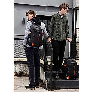 AOKING 20/22 ″ Water Resistant Rolling Wheeled Backpack Laptop Compartment Bag(22 inch, Black)