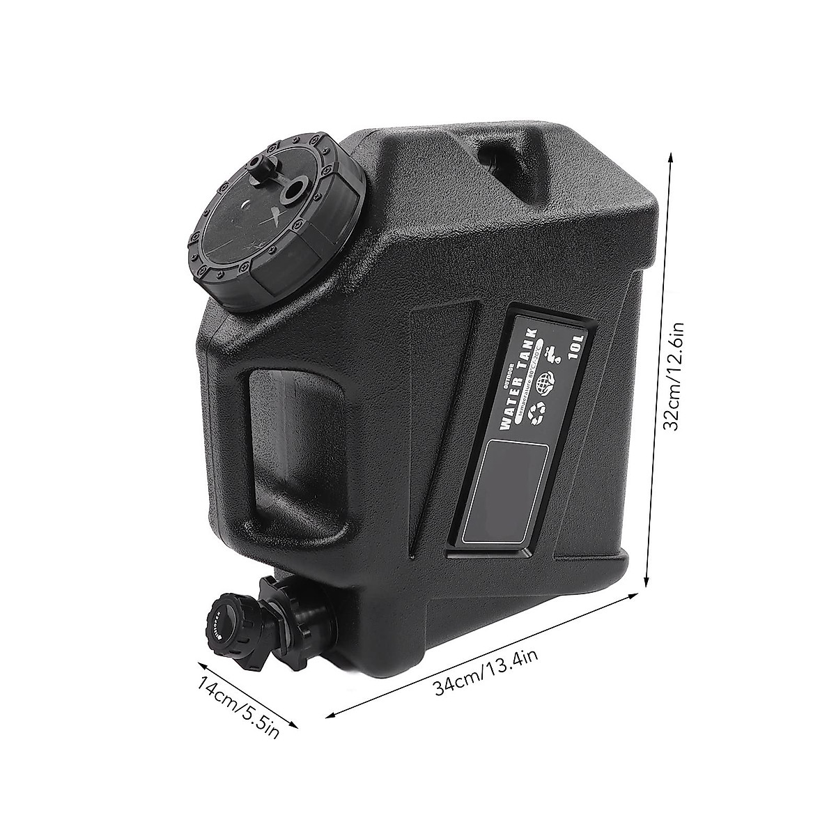 CHICIRIS 10L Portable Water Container Food Grade HDPE Leakproof Multipurpose Water Storage with Spigot for Outdoor Camping High Performance