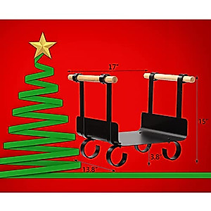 Lifeety Small Firewood Rack 17 Inches Heavy Duty Fire Wood Holder