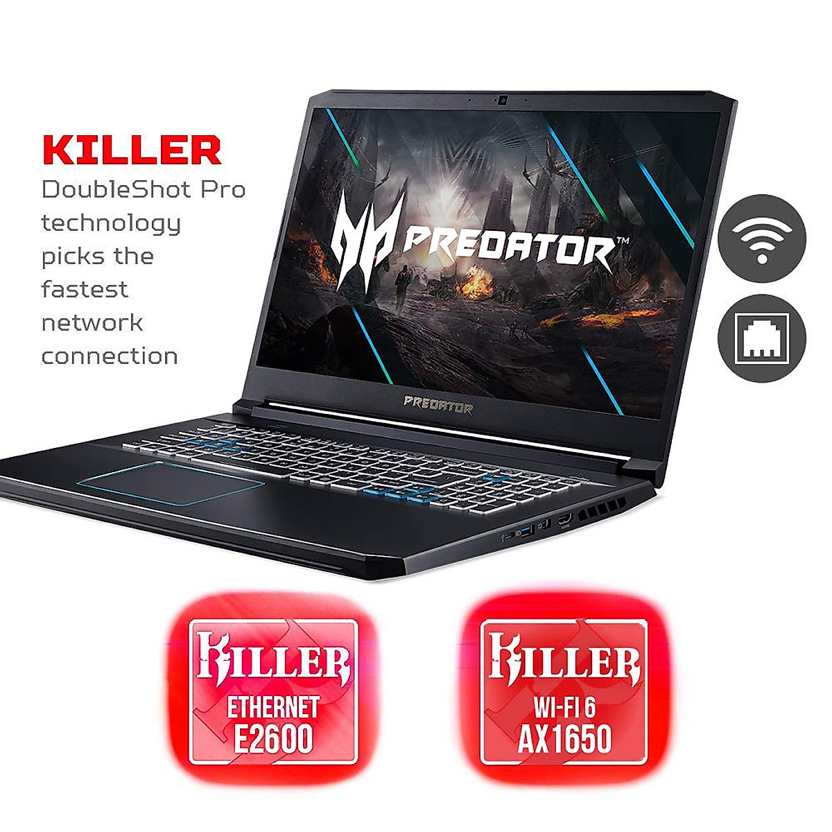 Acer Predator Helios 300 Gaming Laptop, Intel i7-10750H, NVIDIA GeForce RTX 2070 Max-Q 8GB, 17.3" FHD 144Hz 3ms IPS Display, 16GB Dual-Channel DDR4, 1TB NVMe SSD, WiFi 6, RGB Keyboard, PH317-54-70Z5