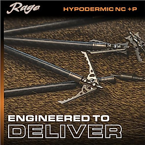 RAGE unisex adult Nc +P 100gr Hunting Arrow Broadhead, Silver, 100 Gra US
