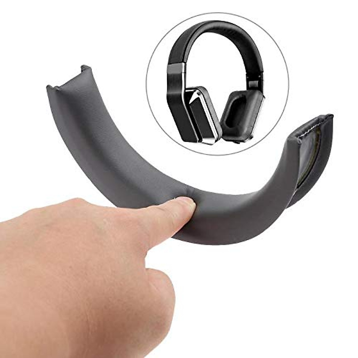 Replacement Protective Headband Softer Leatherette and Foam Earphone accessies for Monster Inspiration Headset Headphone